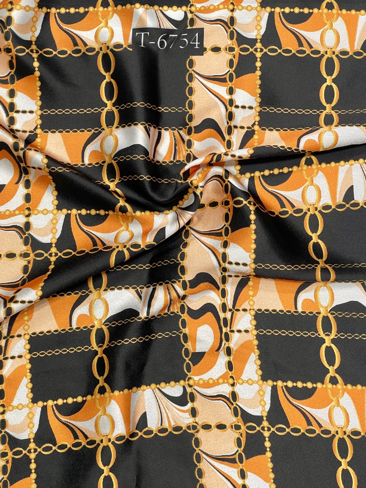 CHAIN PRINTS ON JAPAN SATIN – The Wardrobe Fabrics