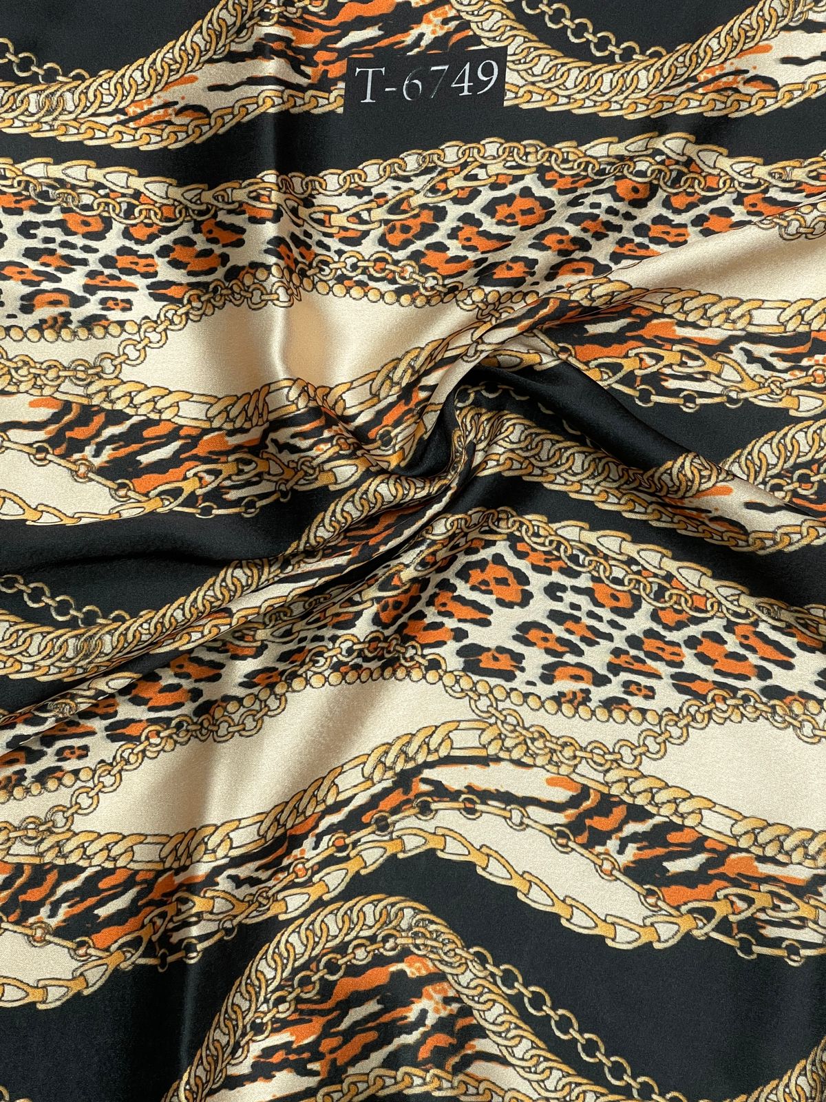 CHAIN PRINTS ON JAPAN SATIN – The Wardrobe Fabrics