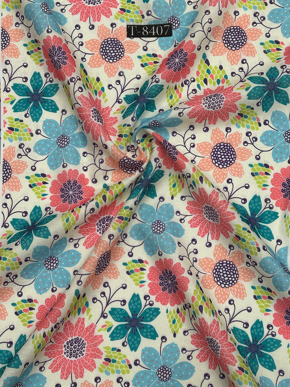 Floral Swiss Linen – The Wardrobe Fabrics