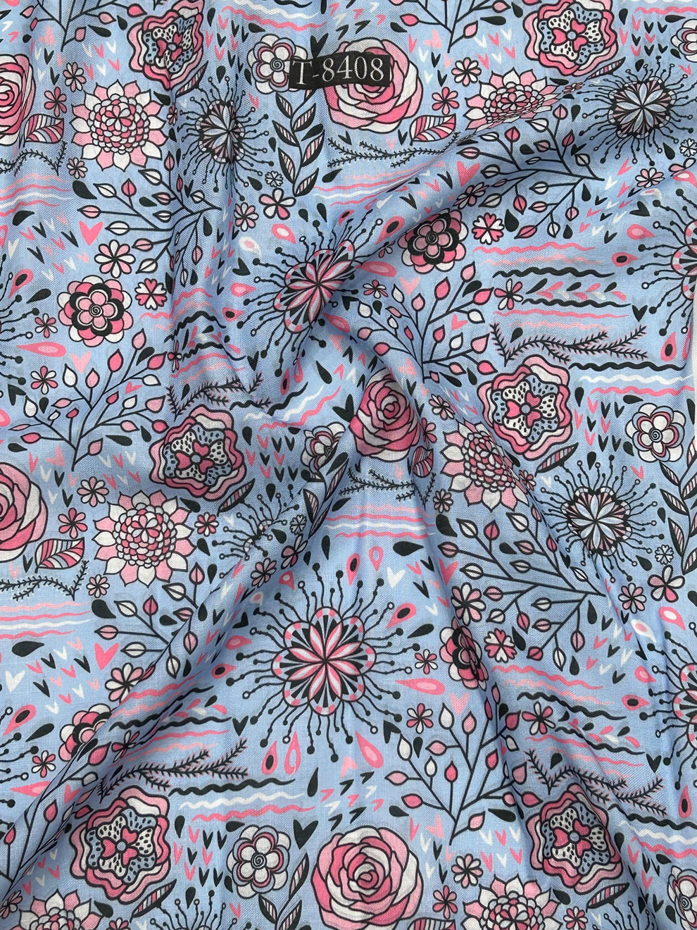 Floral Swiss Linen – The Wardrobe Fabrics